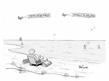 "Wherever you go, there you are." - Barron's Cartoon